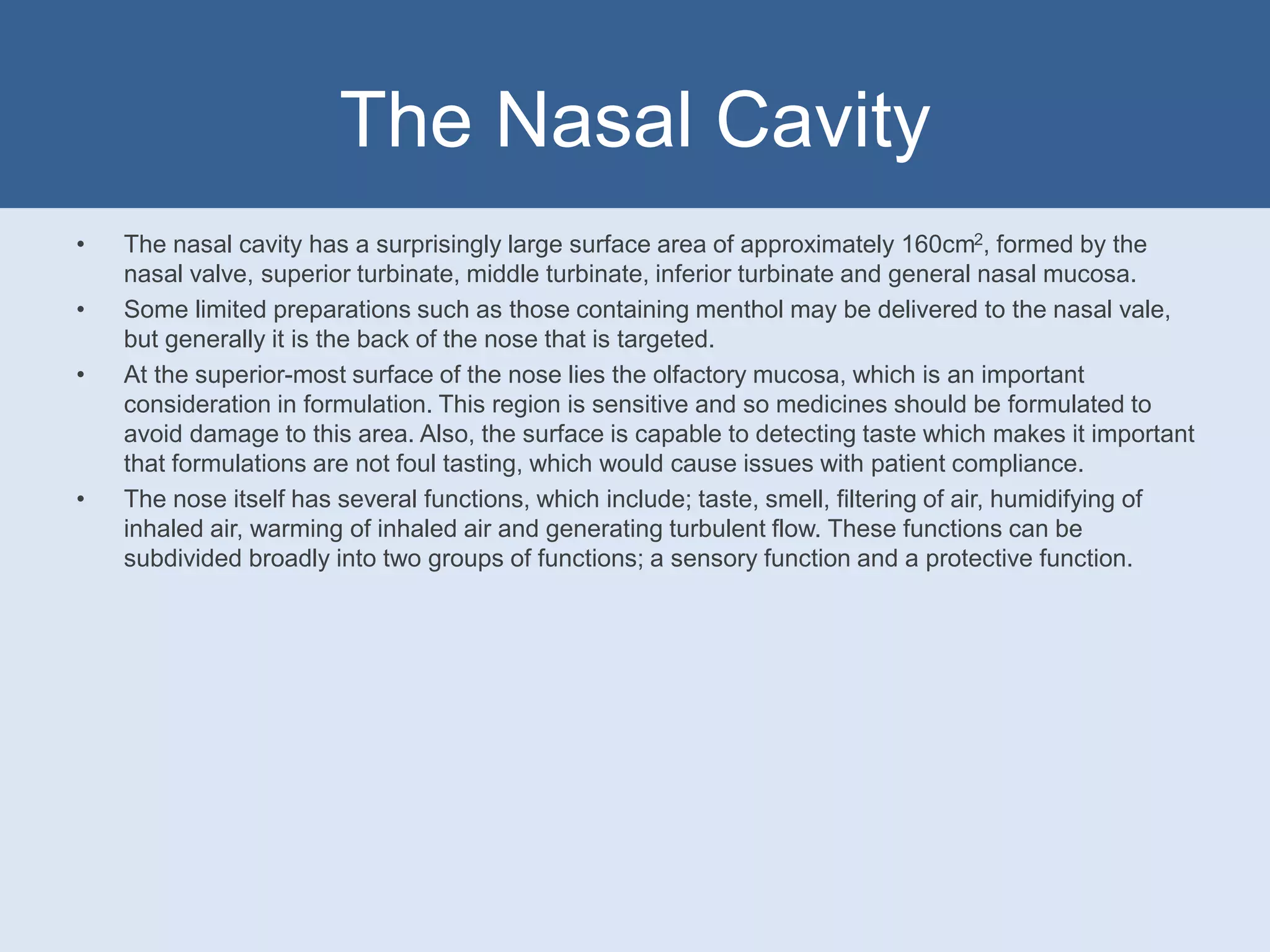 Nasal drug delivery | PPTX