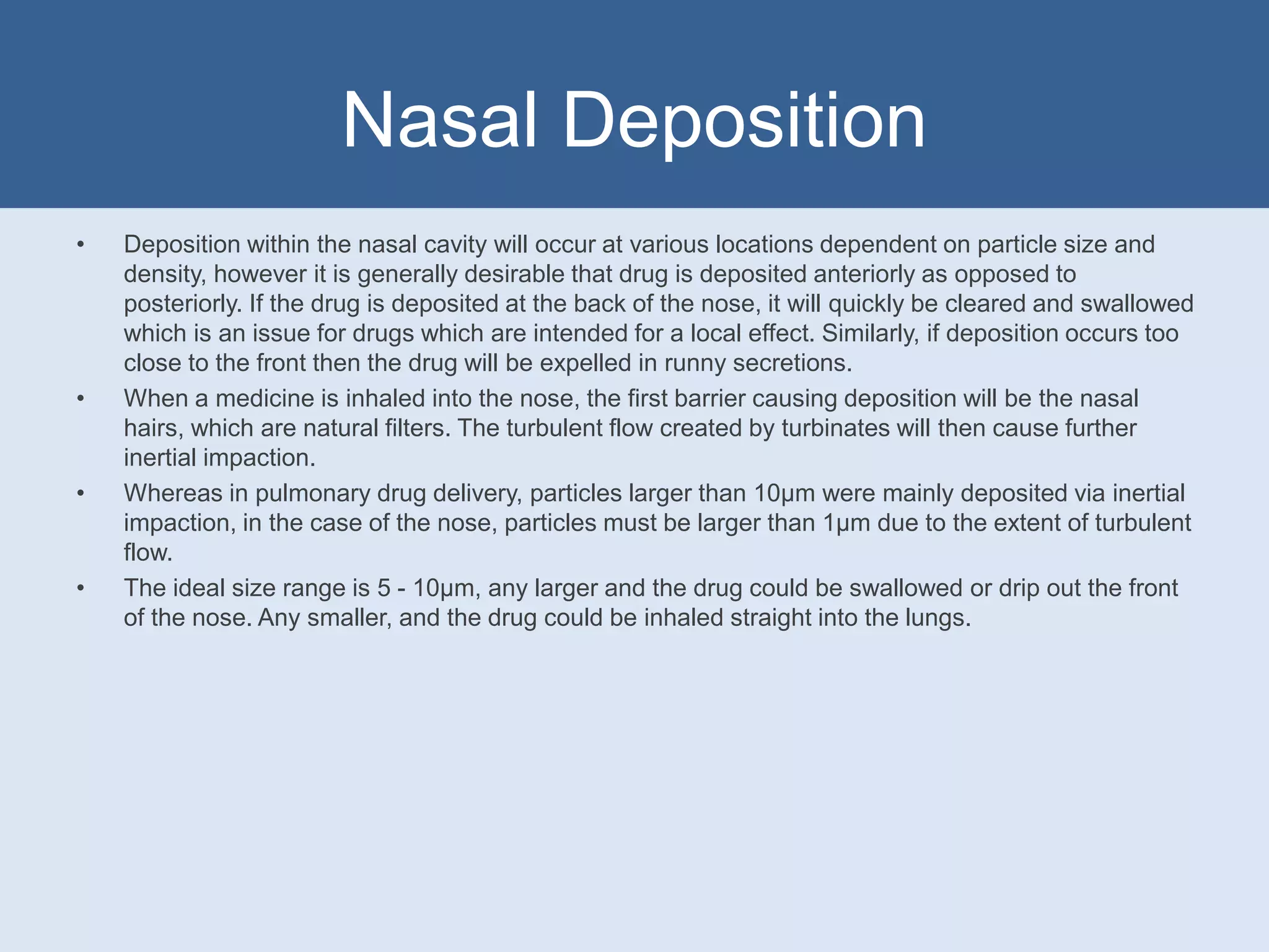 Nasal drug delivery | PPTX