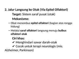 Penyampaian Obat Melalui Hidung (Nasal Drug Delivery) | PPTX