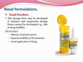 Nasal drug delivery sustem by mali vidhya v | PPT