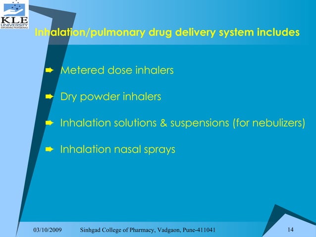 Nasal drugdeliverysystem | PPT