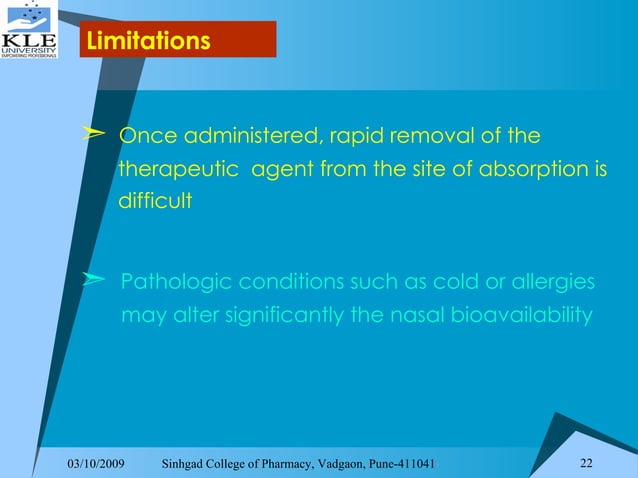 Nasal drugdeliverysystem | PPT