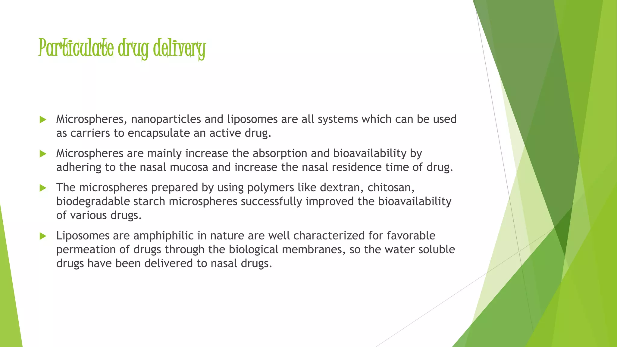 Nasal drug delivery system | PPTX | Ear, Nose and Throat Conditions ...