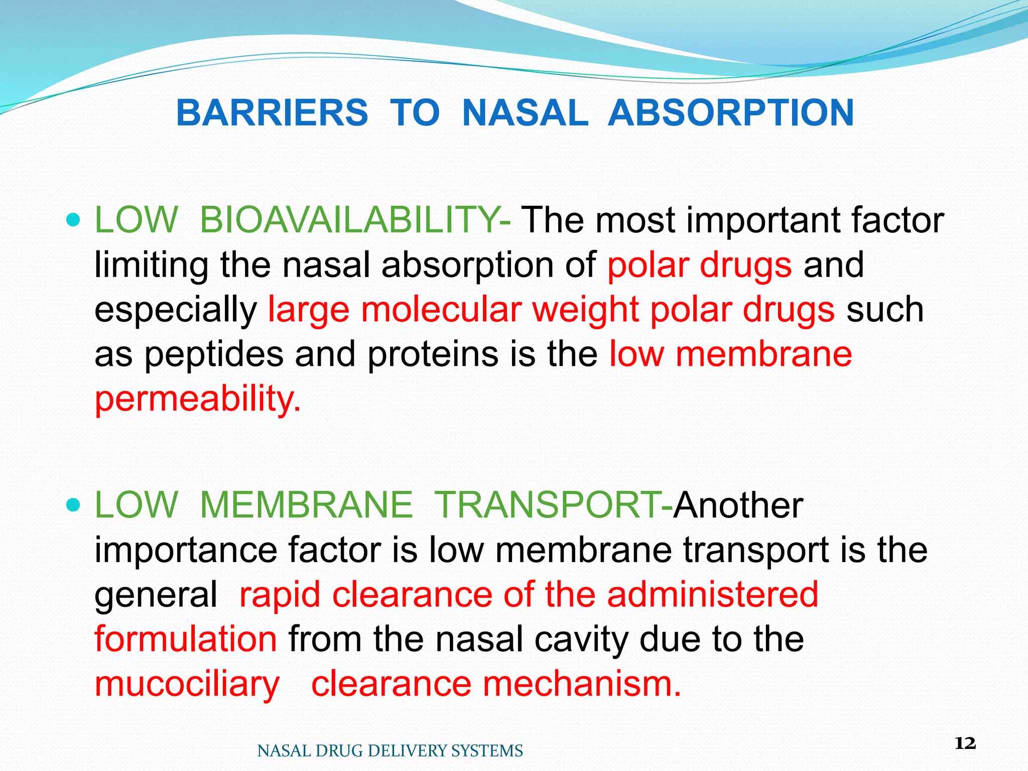 Nasal drug delivery system | PPTX | Ear, Nose and Throat Conditions ...