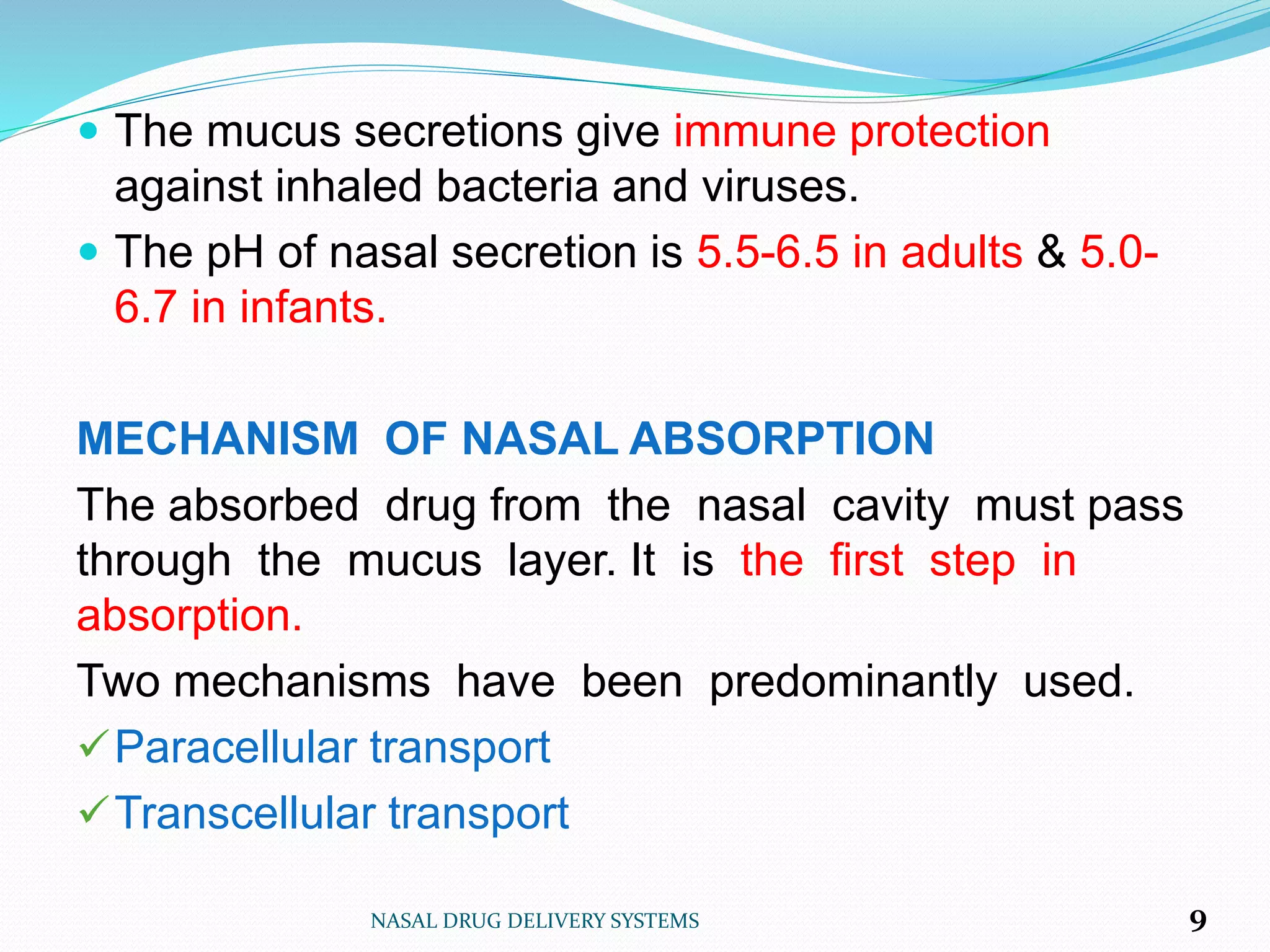 Nasal drug delivery system | PPTX