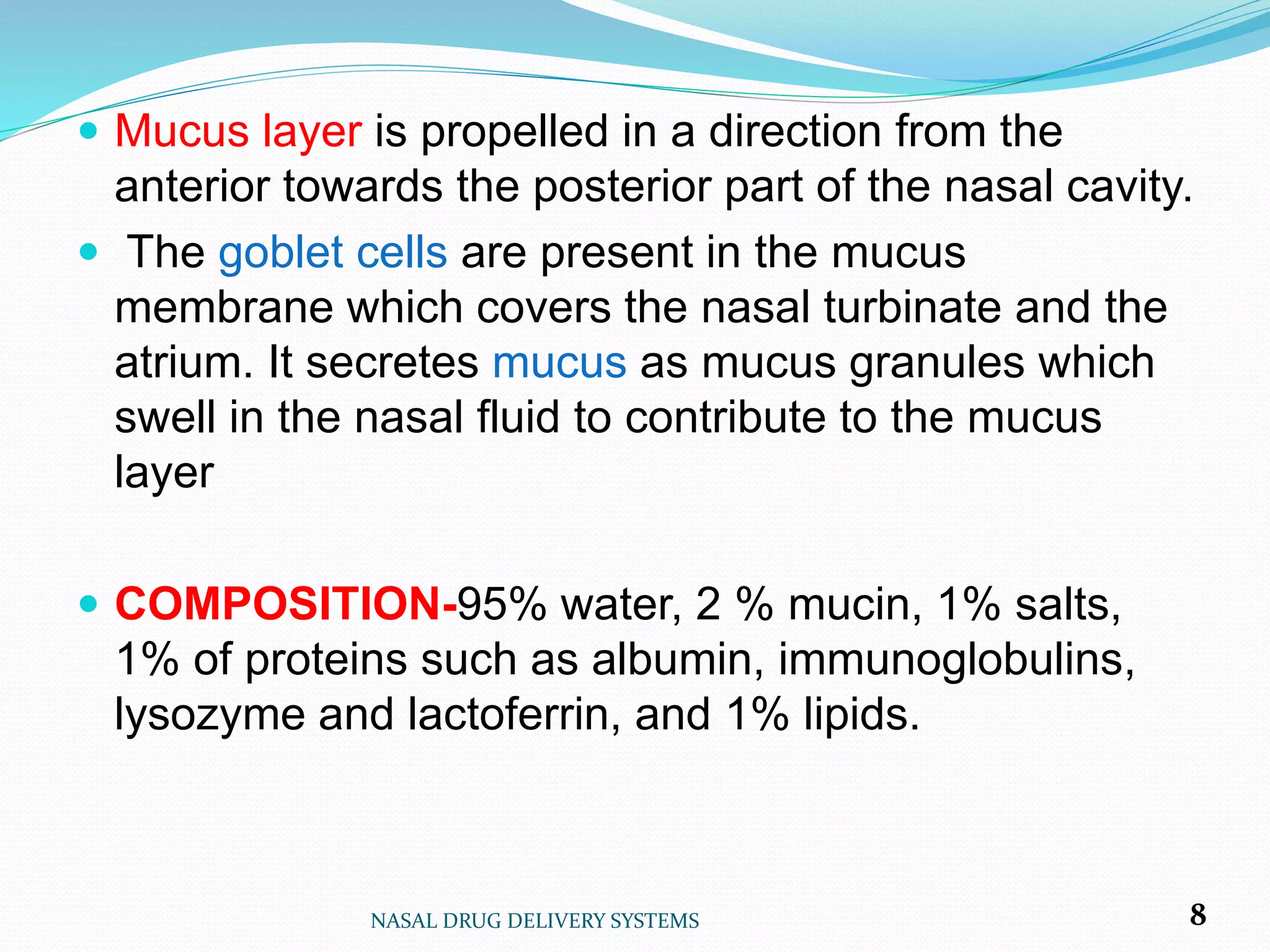 Nasal drug delivery system | PPTX