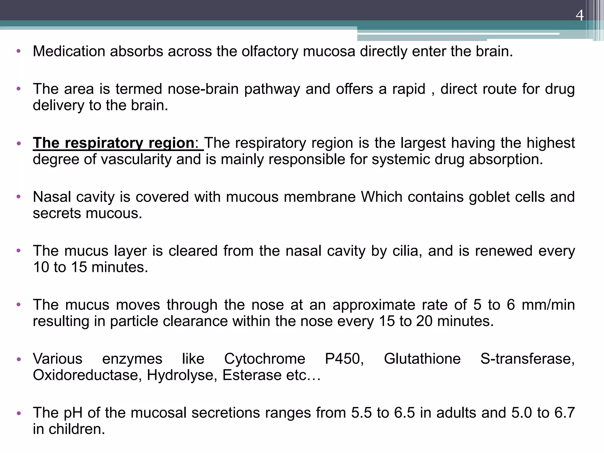 Nasal Drug Delivery System | PPTX