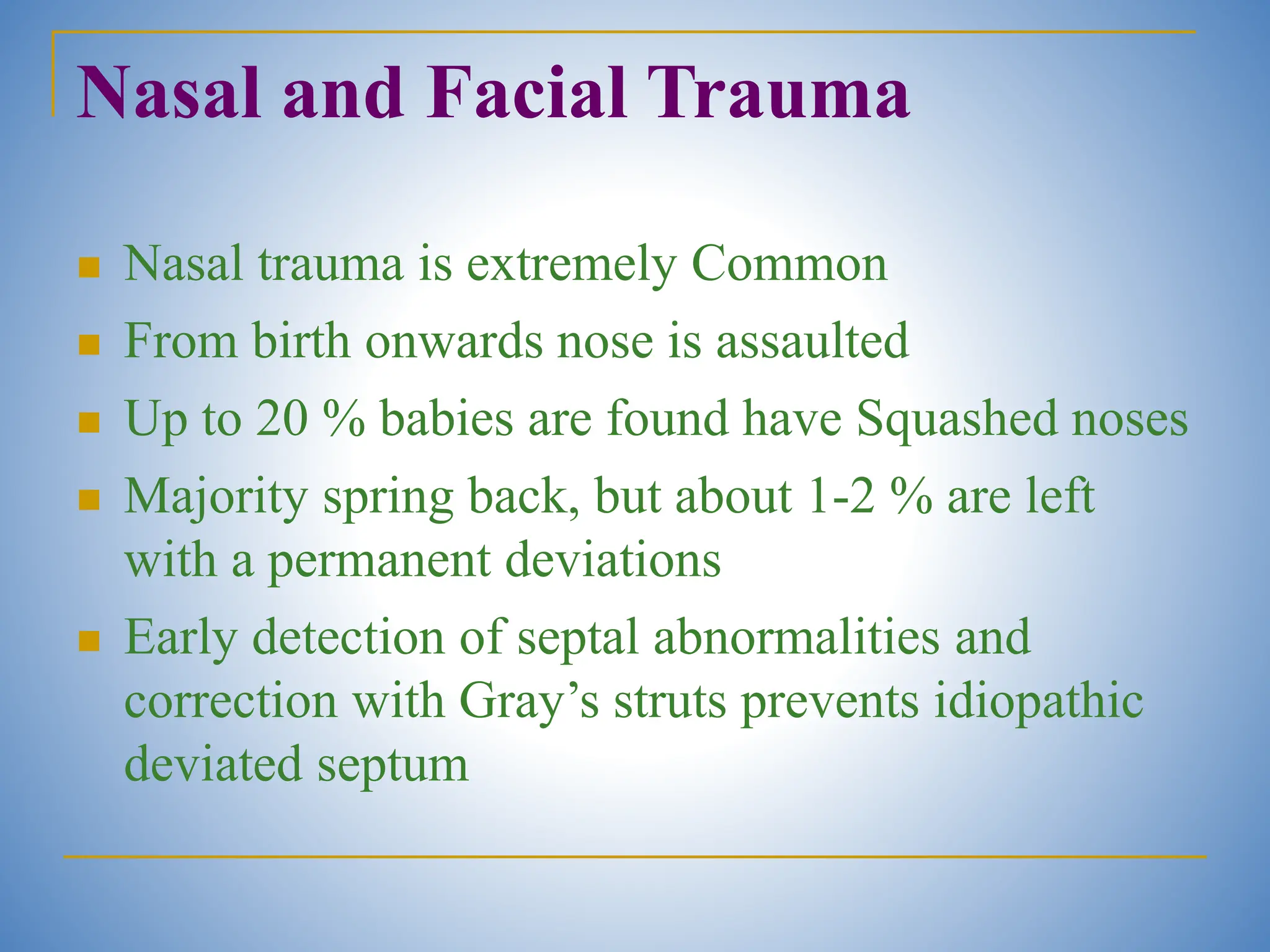 Nasal and Facial fracture ( under graduate) | PPTX
