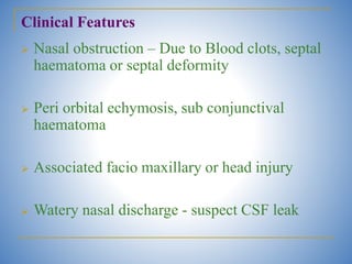 Nasal and Facial fracture ( under graduate) | PPTX