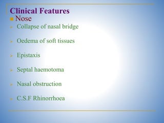Nasal and Facial fracture ( under graduate) | PPTX
