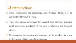 Nasal formulation - Types and evaluation.pptx