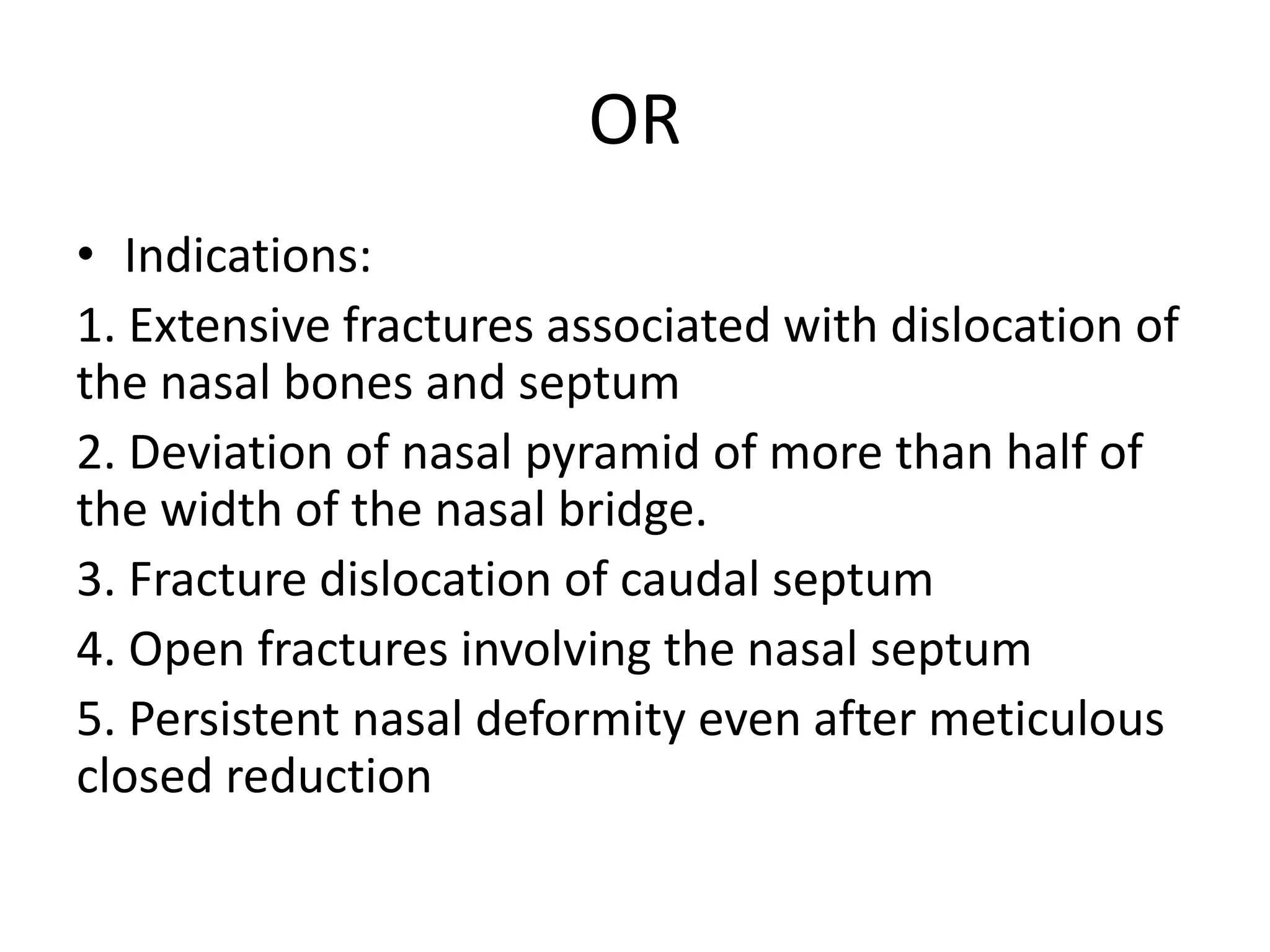 Nasal fracture revised | PPTX