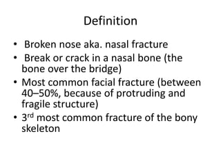 Nasal fracture revised | PPTX