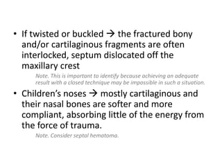 Nasal fracture revised | PPTX