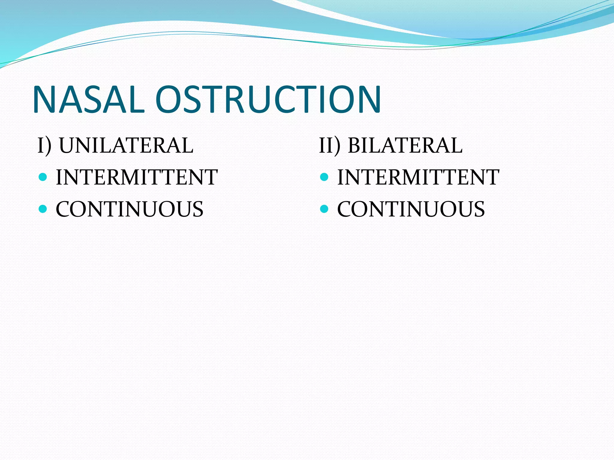 Nasalobstruction | PPTX