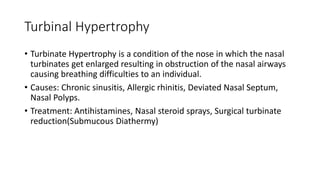 Nasal Obstruction | PPTX