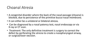 Nasal Obstruction | PPTX