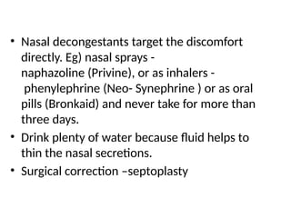 NASAL OBSTRUCTION.pptx GGGGGGGGGGGGGGGGGG | PPTX