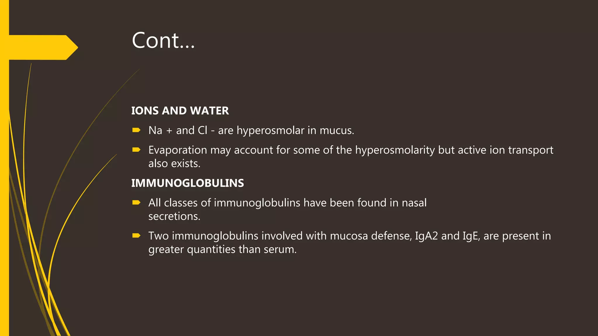 Nasal & paranasal sinus physiology beba | PPTX