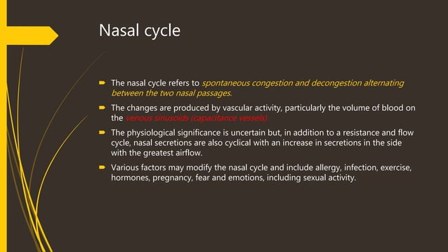 Nasal & paranasal sinus physiology beba | PPTX | Ear, Nose and Throat ...