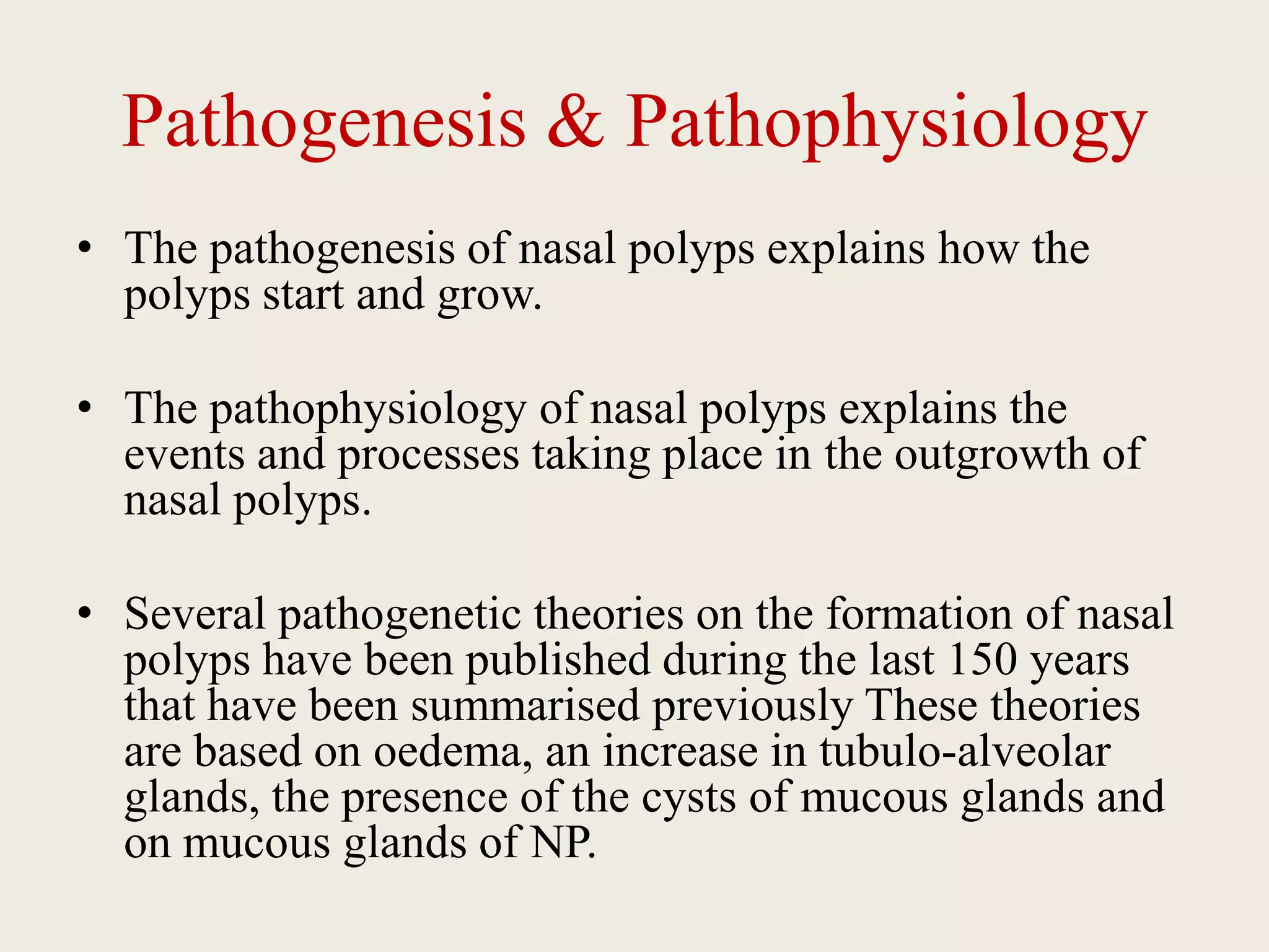 Nasal polyp | PPTX