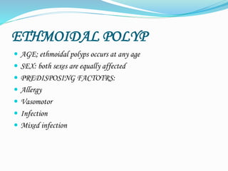 Nasal polyp | PPTX