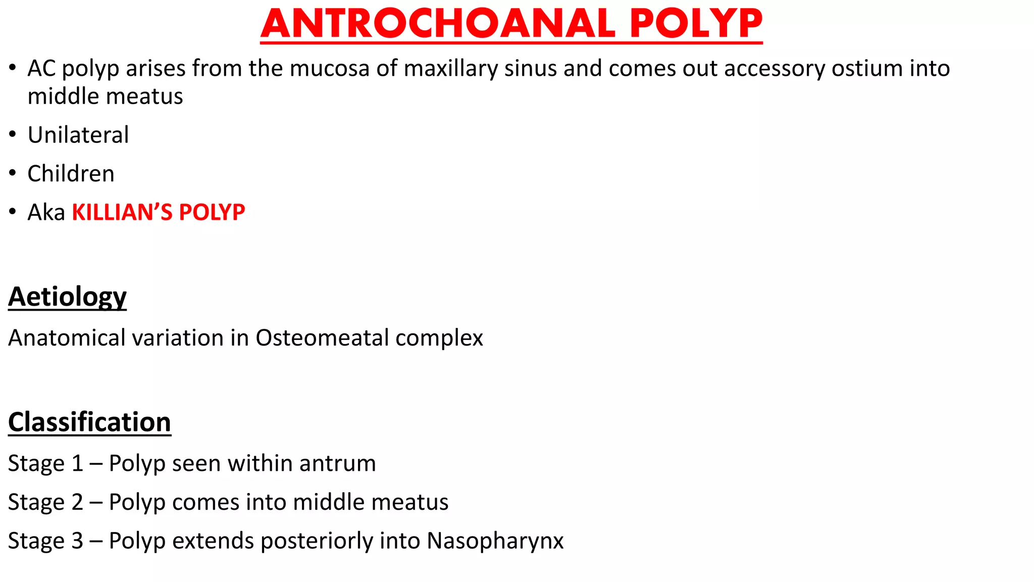 Nasal polyp | PPTX