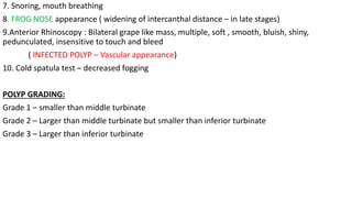 Nasal polyp | PPTX | Ear, Nose and Throat Conditions | Diseases and ...