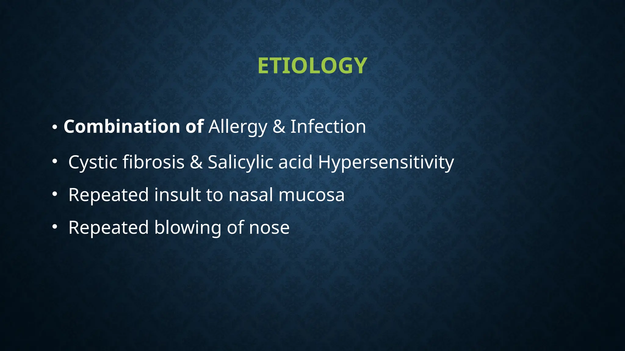 NASAL POLYP.pptx defintion ,cause treatment | PPTX