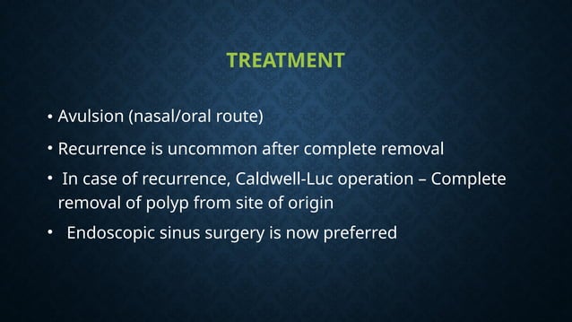 NASAL POLYP.pptx defintion ,cause treatment | PPT