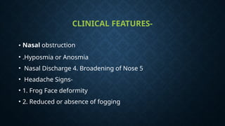 NASAL POLYP.pptx defintion ,cause treatment | PPTX