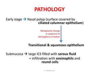 nasal polyp abu zneid.pptx | Ear, Nose and Throat Conditions | Diseases ...