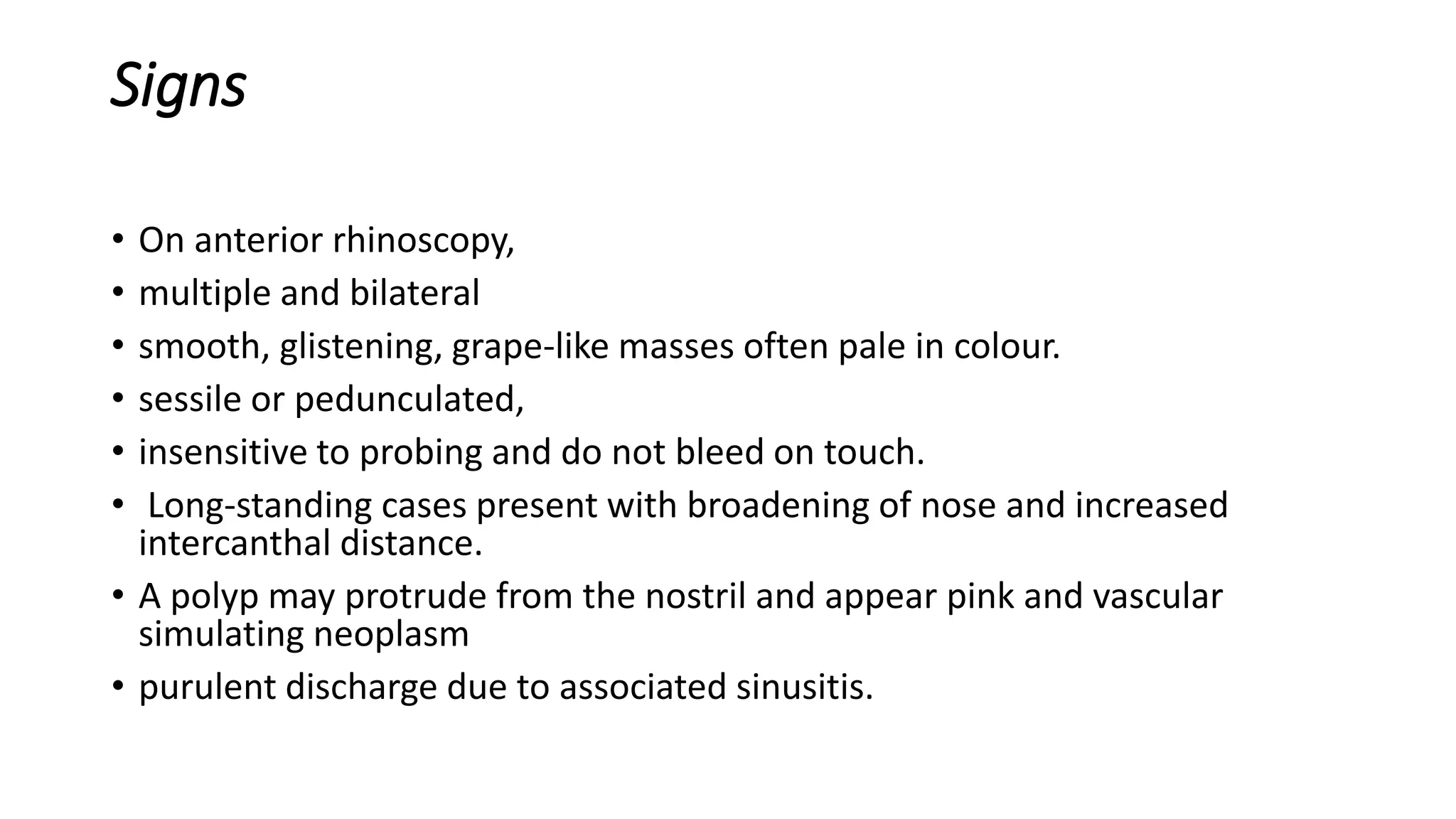 Nasal polypi otorhinolaryngology types etiology management ent ppt | PPTX