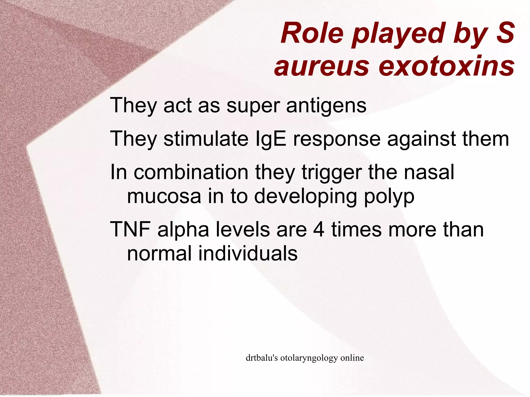 Role of inflammation in nasal polyp | ODP | Ear, Nose and Throat ...