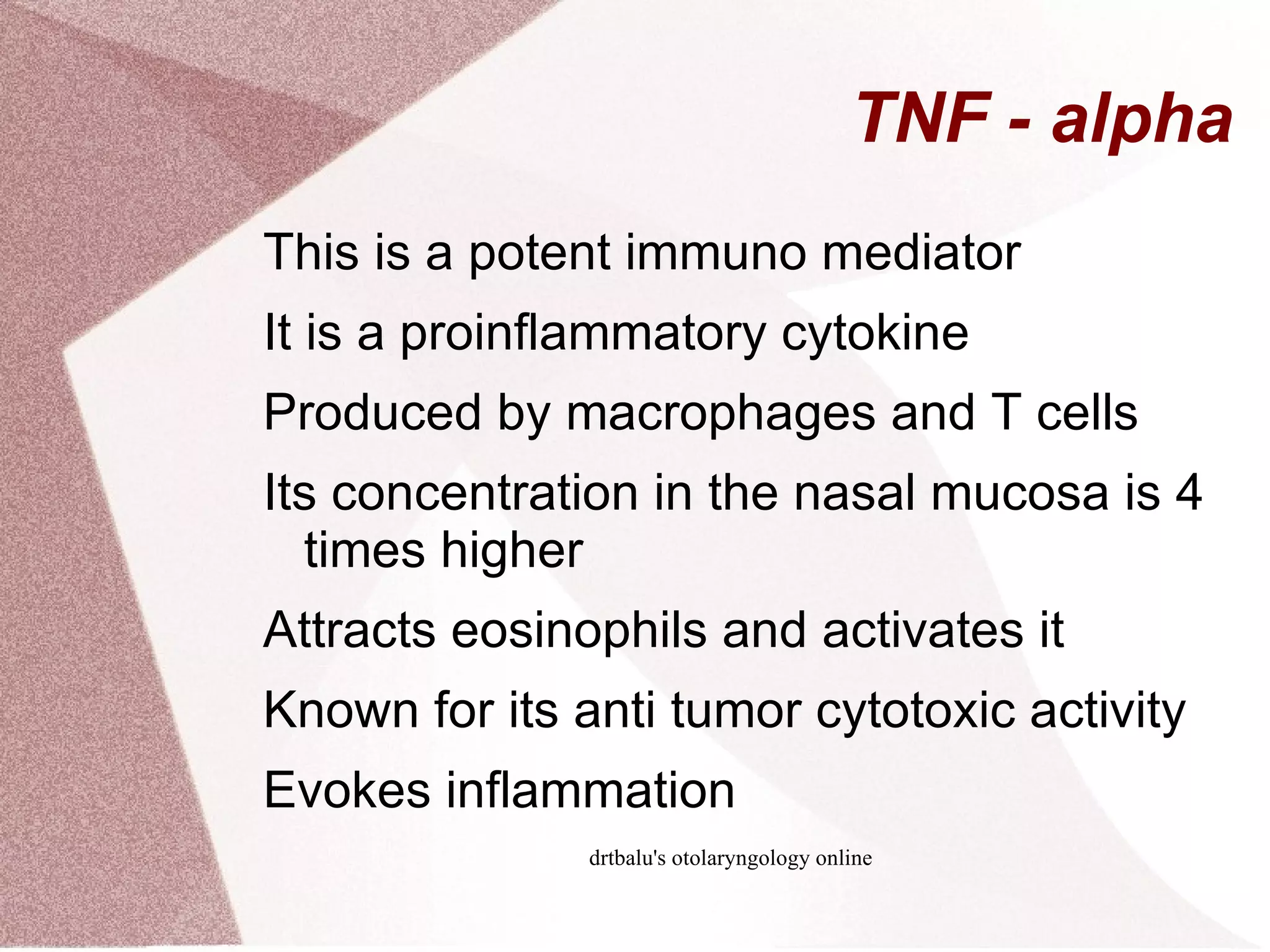 Role of inflammation in nasal polyp | ODP | Ear, Nose and Throat ...