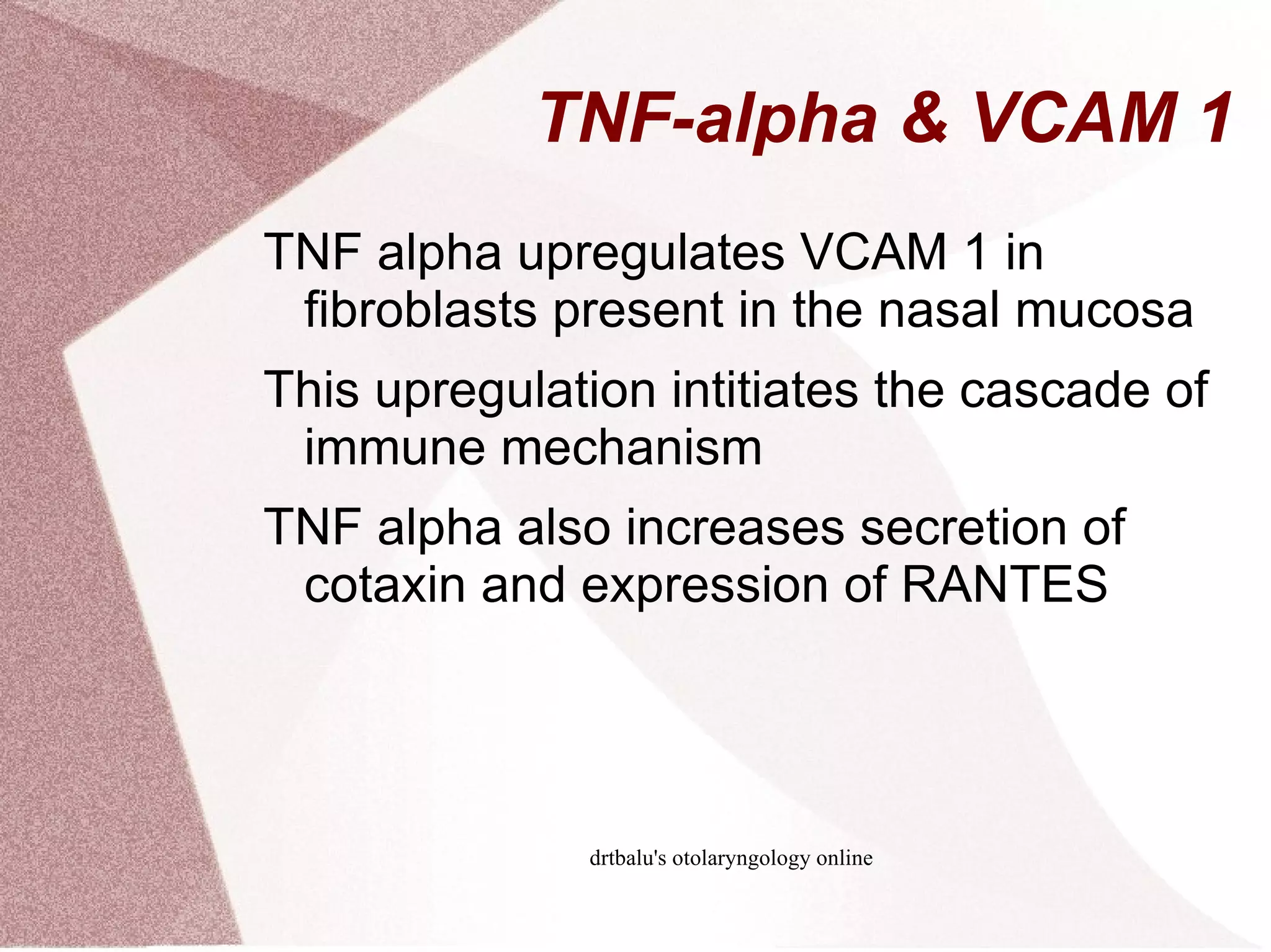 Role of inflammation in nasal polyp | ODP | Ear, Nose and Throat ...
