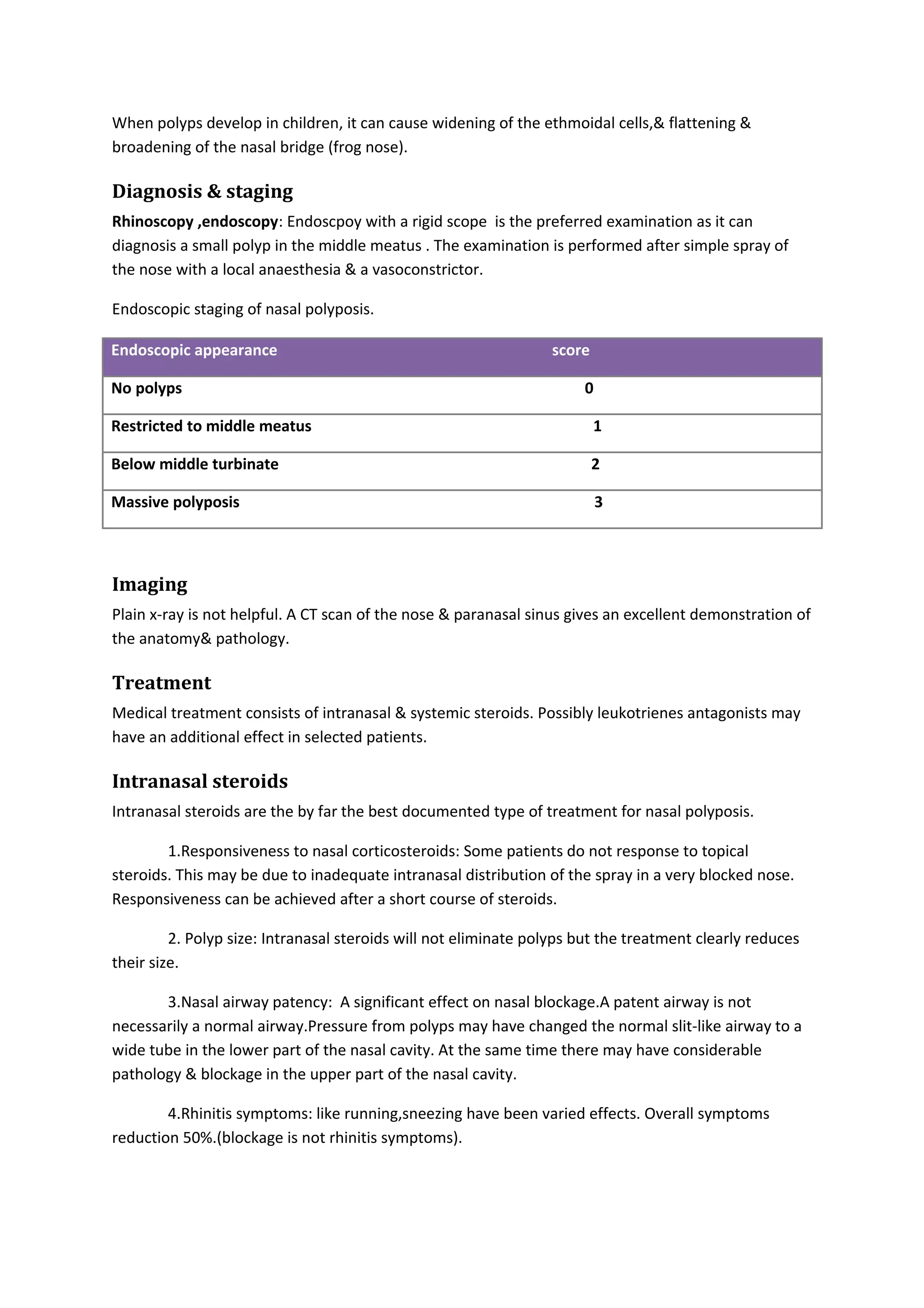 Nasal polyposis | DOC