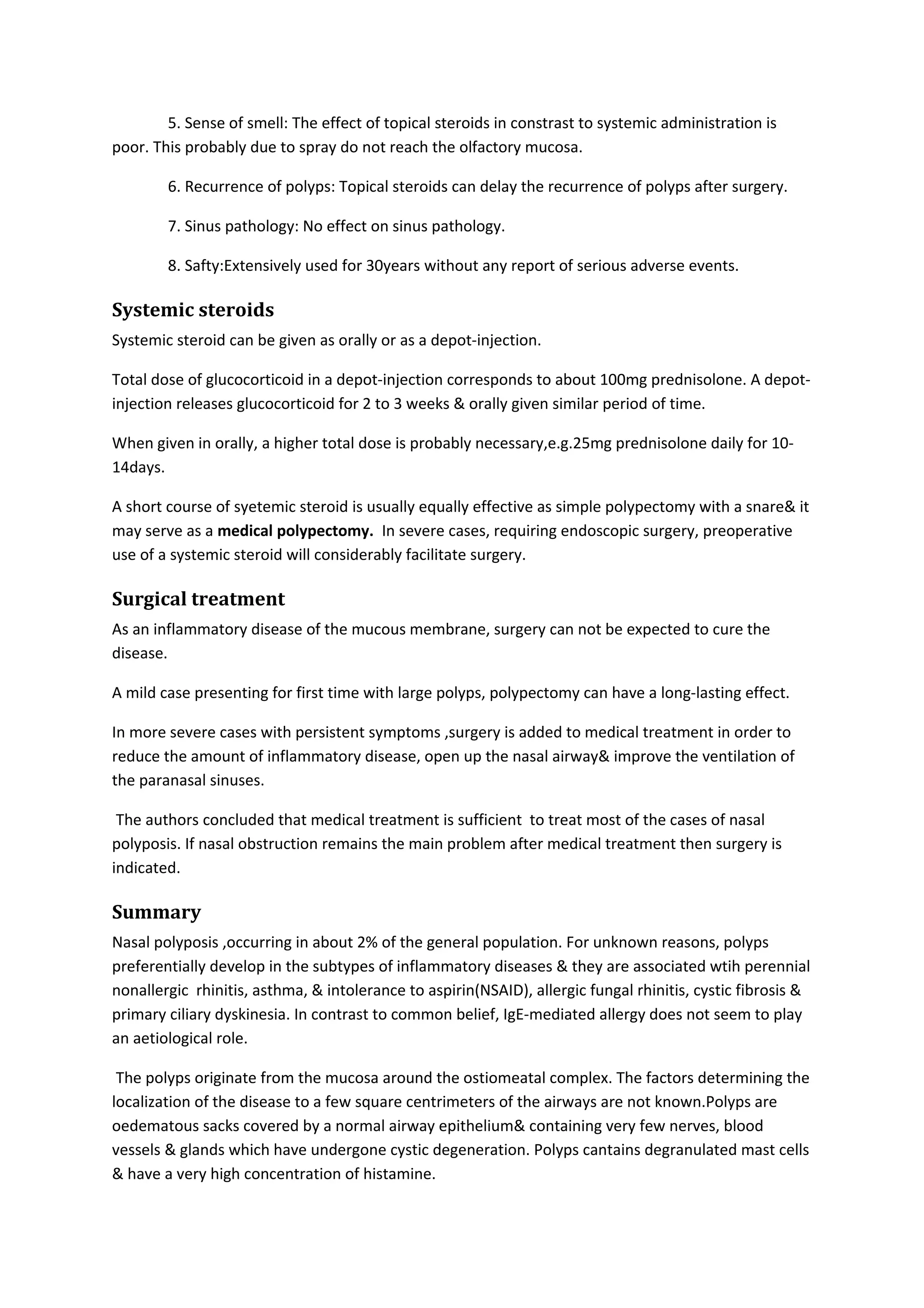 Nasal polyposis | DOC