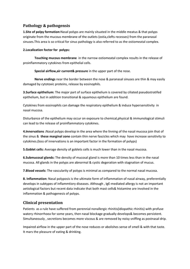 Nasal polyposis | DOC