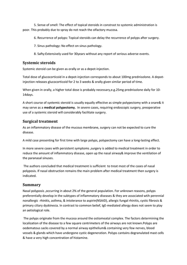 Nasal polyposis | DOC