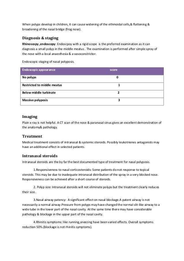 Nasal polyposis