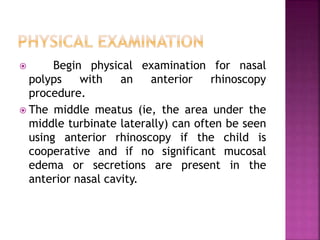 Nasal polyposis | PPTX | Ear, Nose and Throat Conditions | Diseases and ...