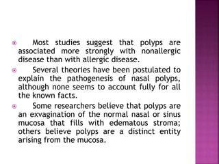 Nasal polyposis | PPTX