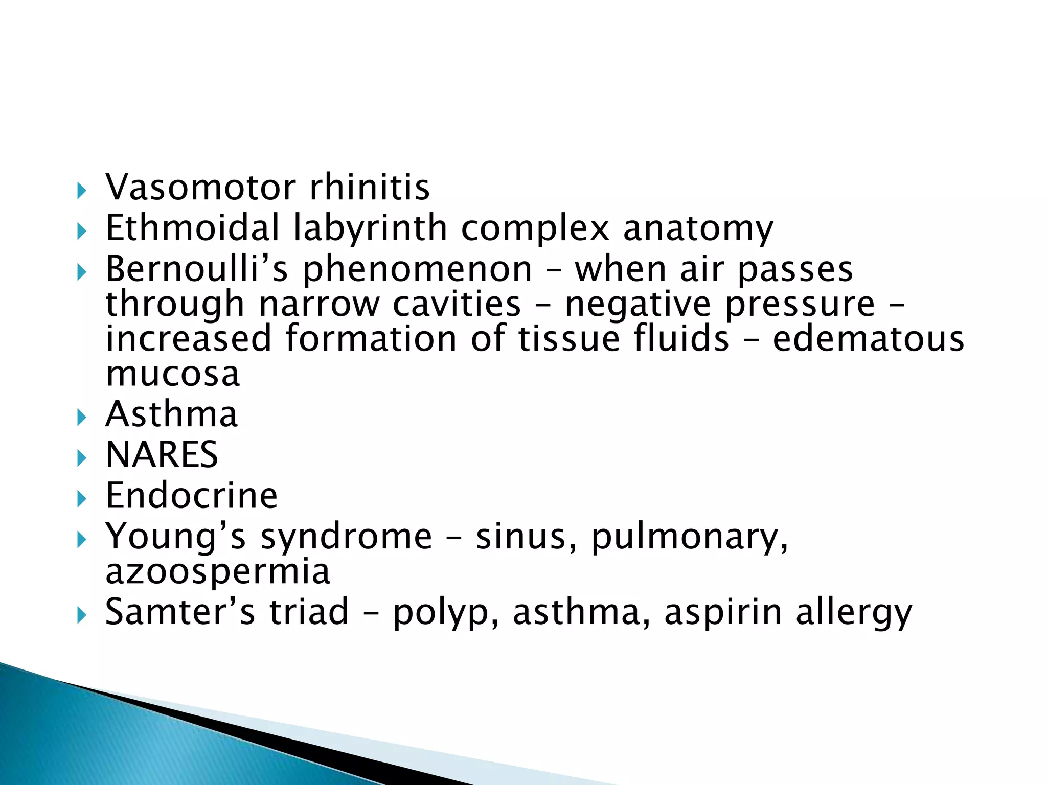 Nasal polyposis | PPTX