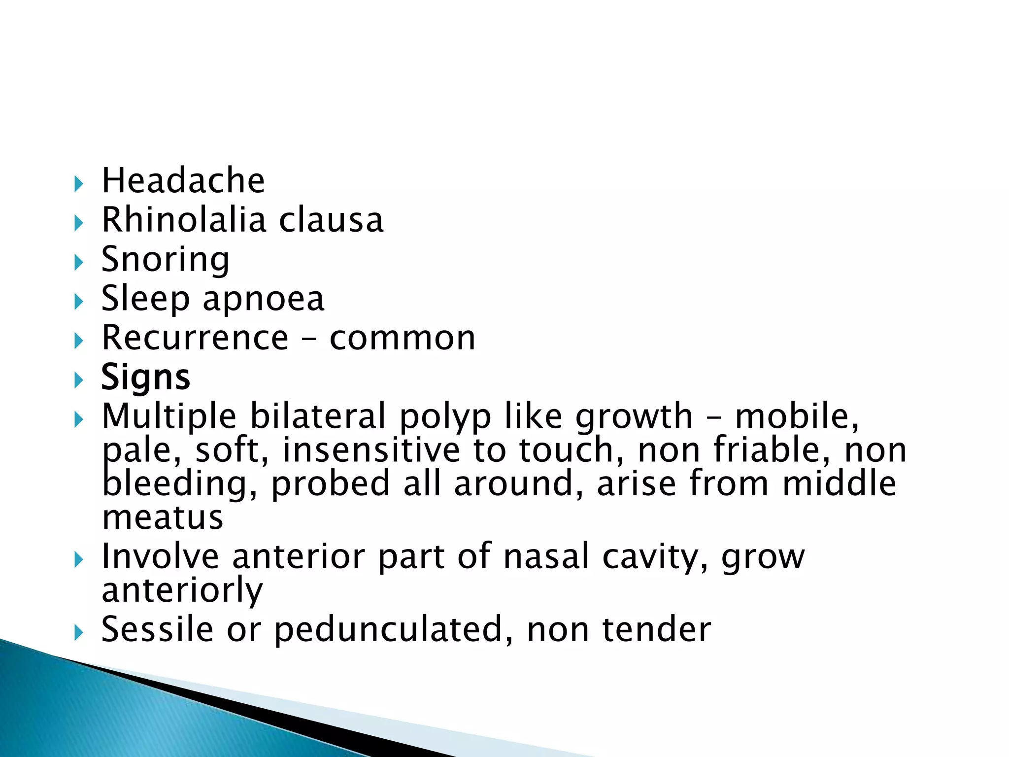 Nasal polyposis | PPTX