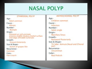 Nasal polyp ppt | PPTX