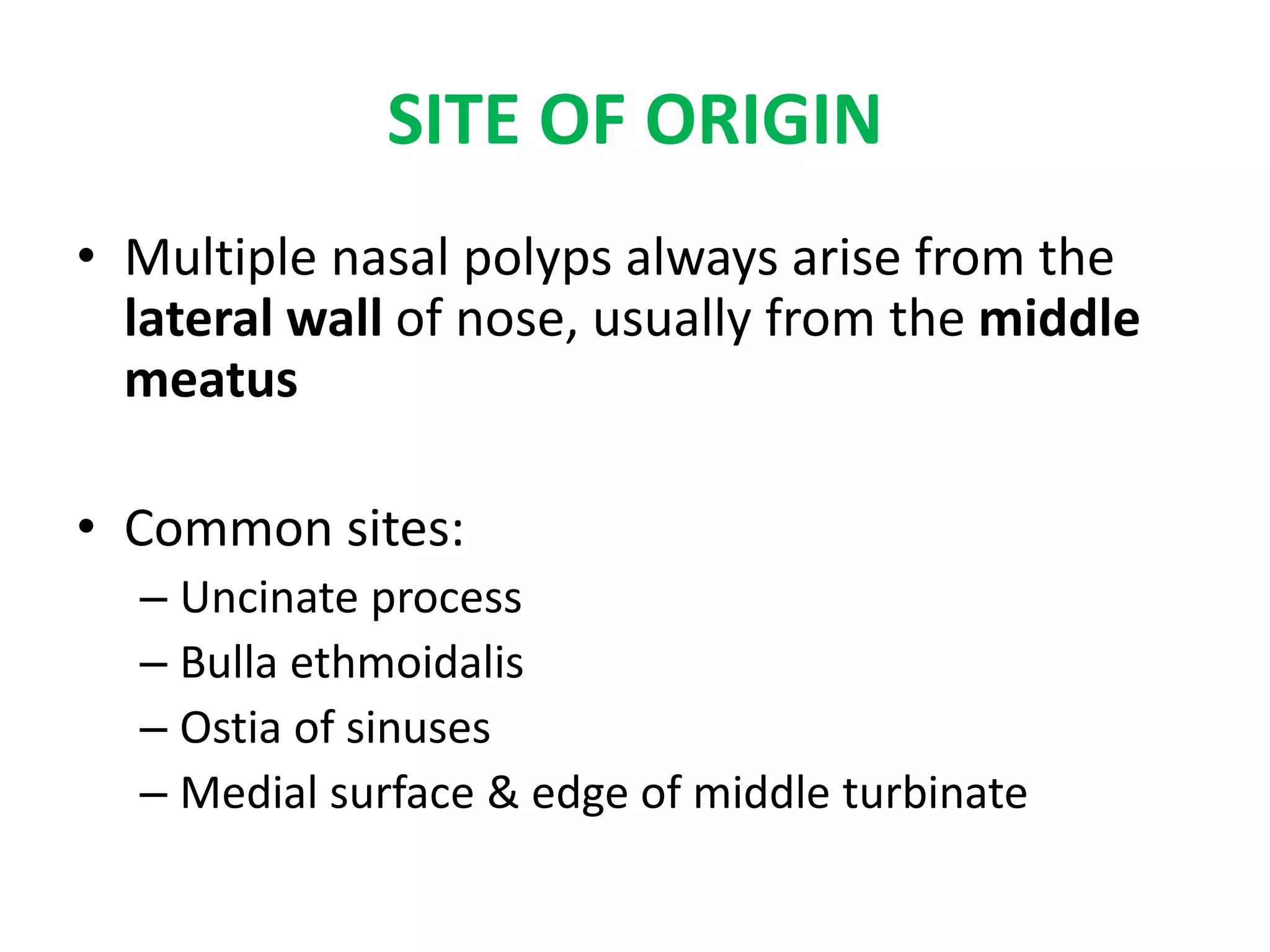 NASAL POLYPS | PPTX