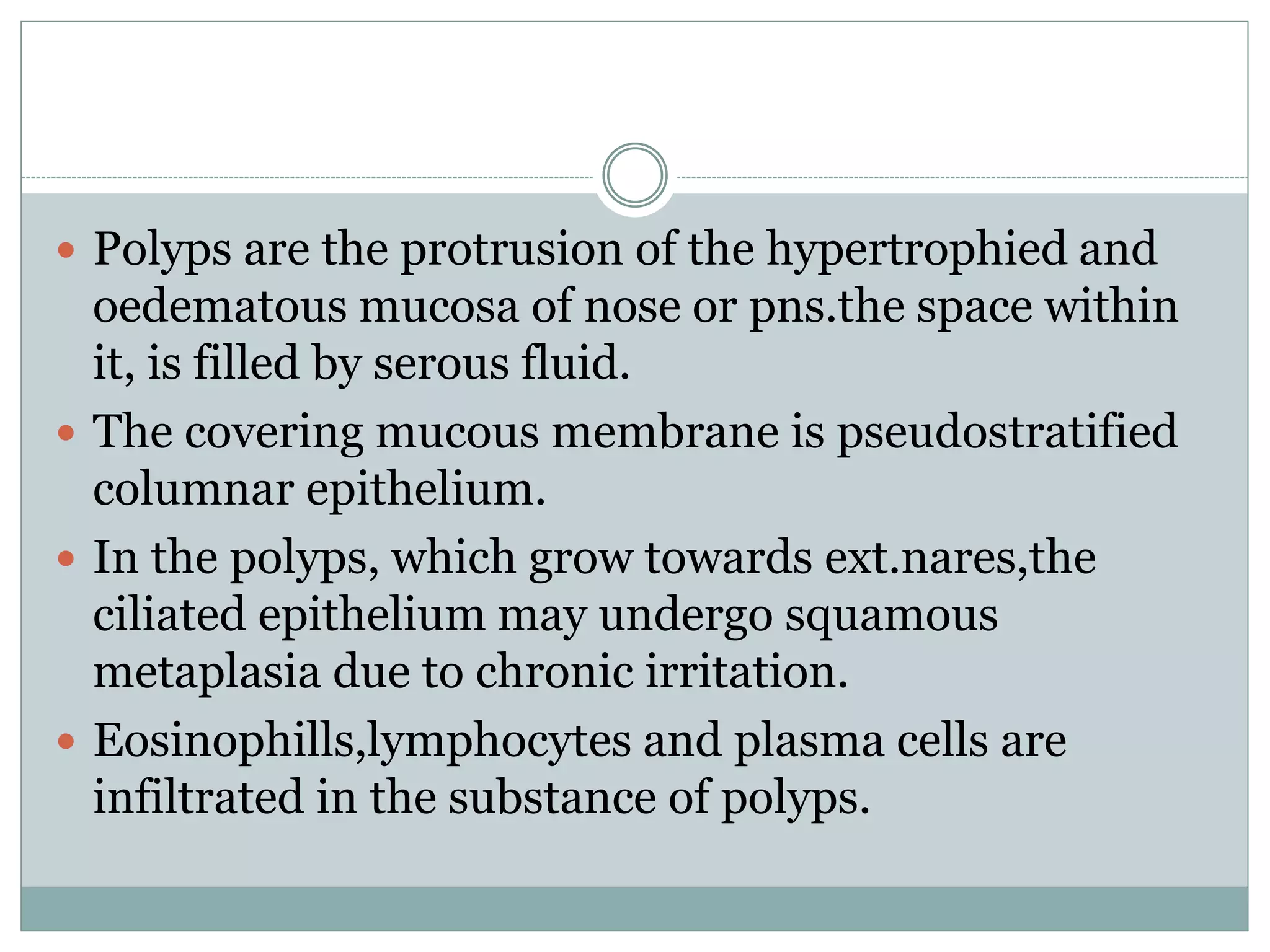 Nasal polyps | PPTX