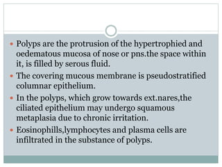 Nasal polyps | PPTX