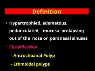 Nasal polyps : Dr. Krishna Koirala Pokhara | PPT